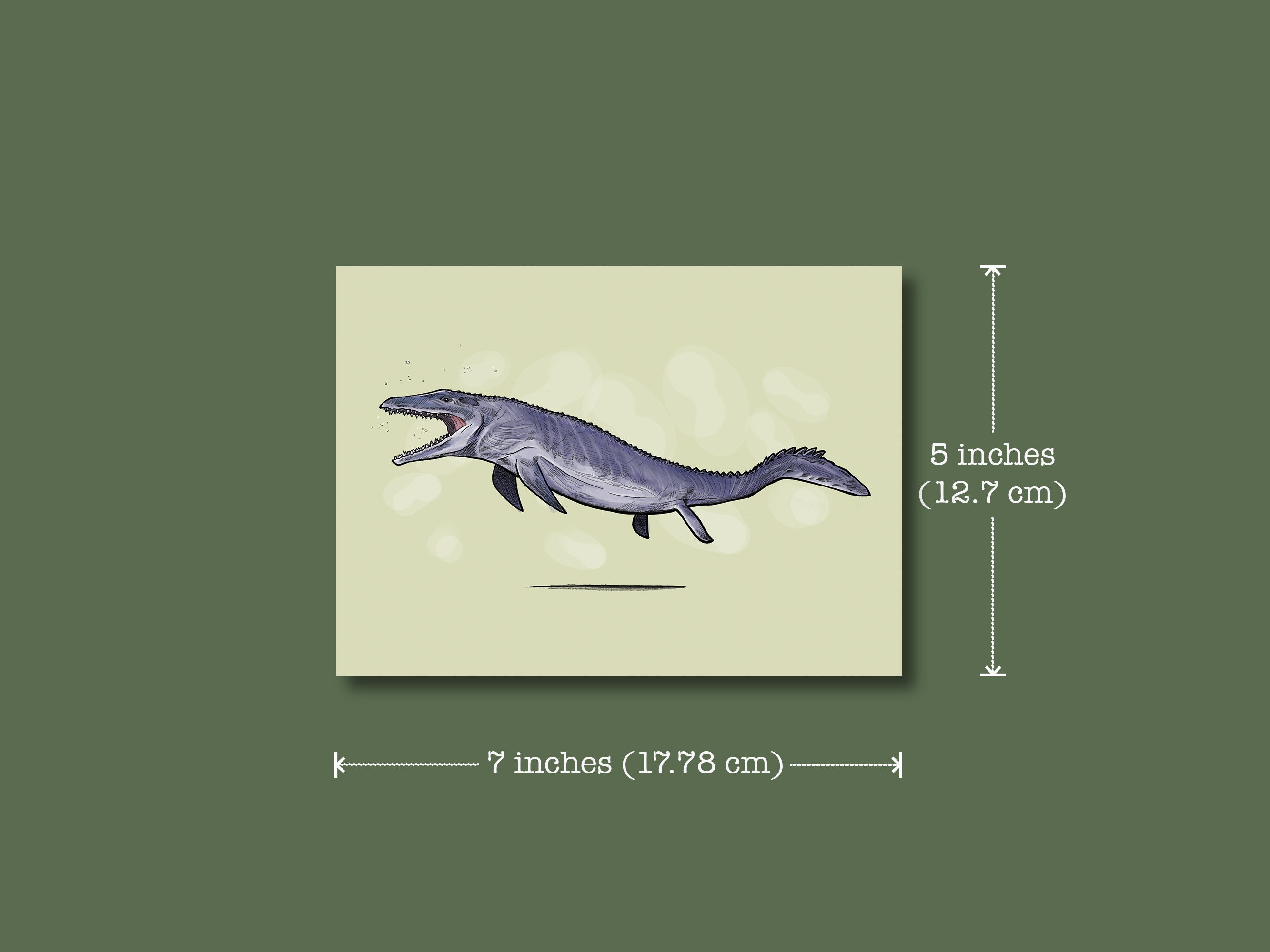 MOSASAURUS Dinosaur ART PRINT Classroom Art Classroom Decor - Etsy