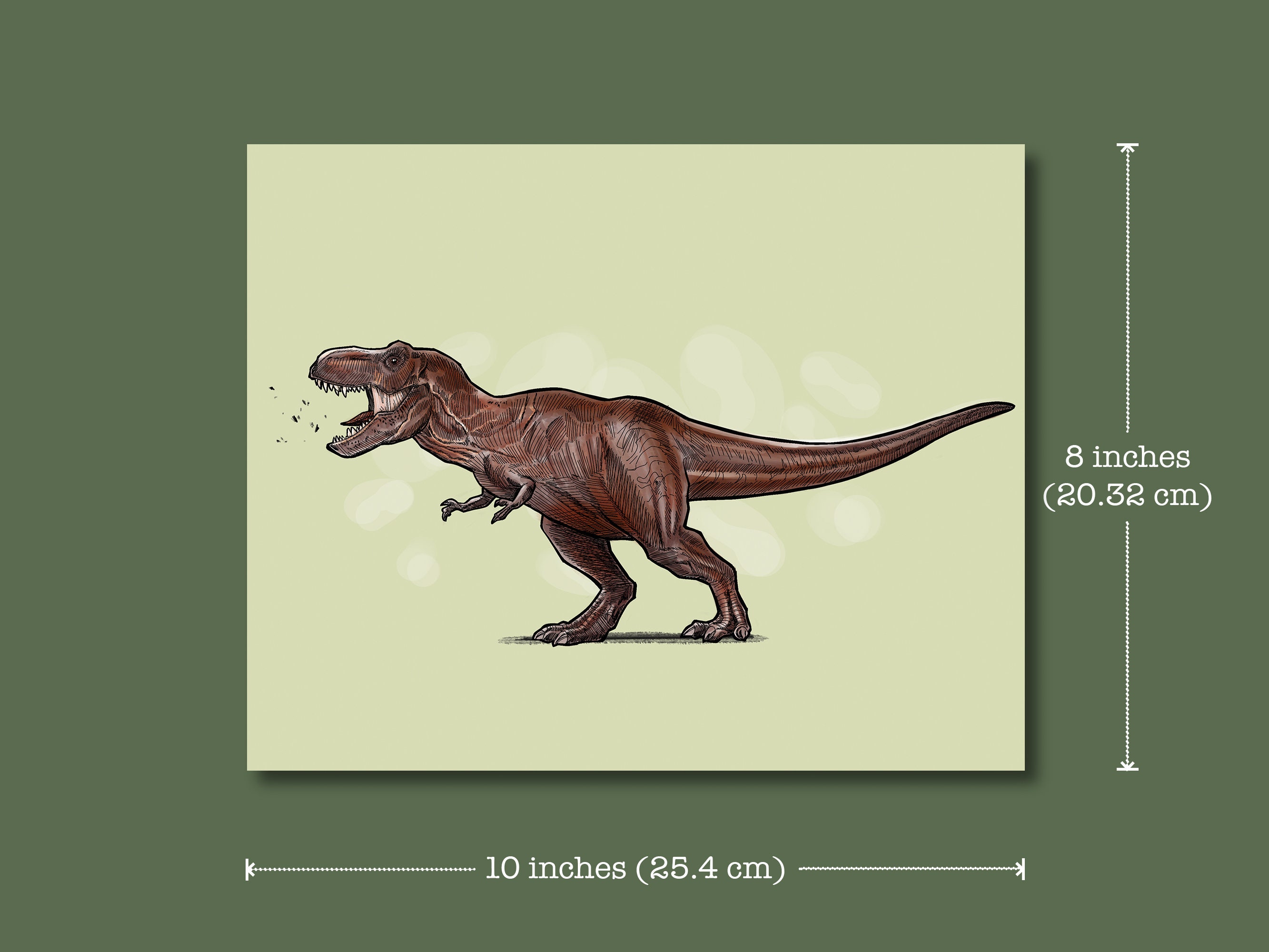 TYRANNOSAURUS REX Dinosaur ART Print, Classroom Decor, Tyrannosaurus ...