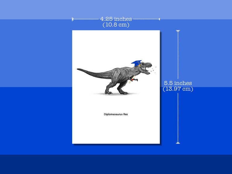 DIPLOMASAURUS REX Dinosaur Graduation Card, Dinosaur Grad ...