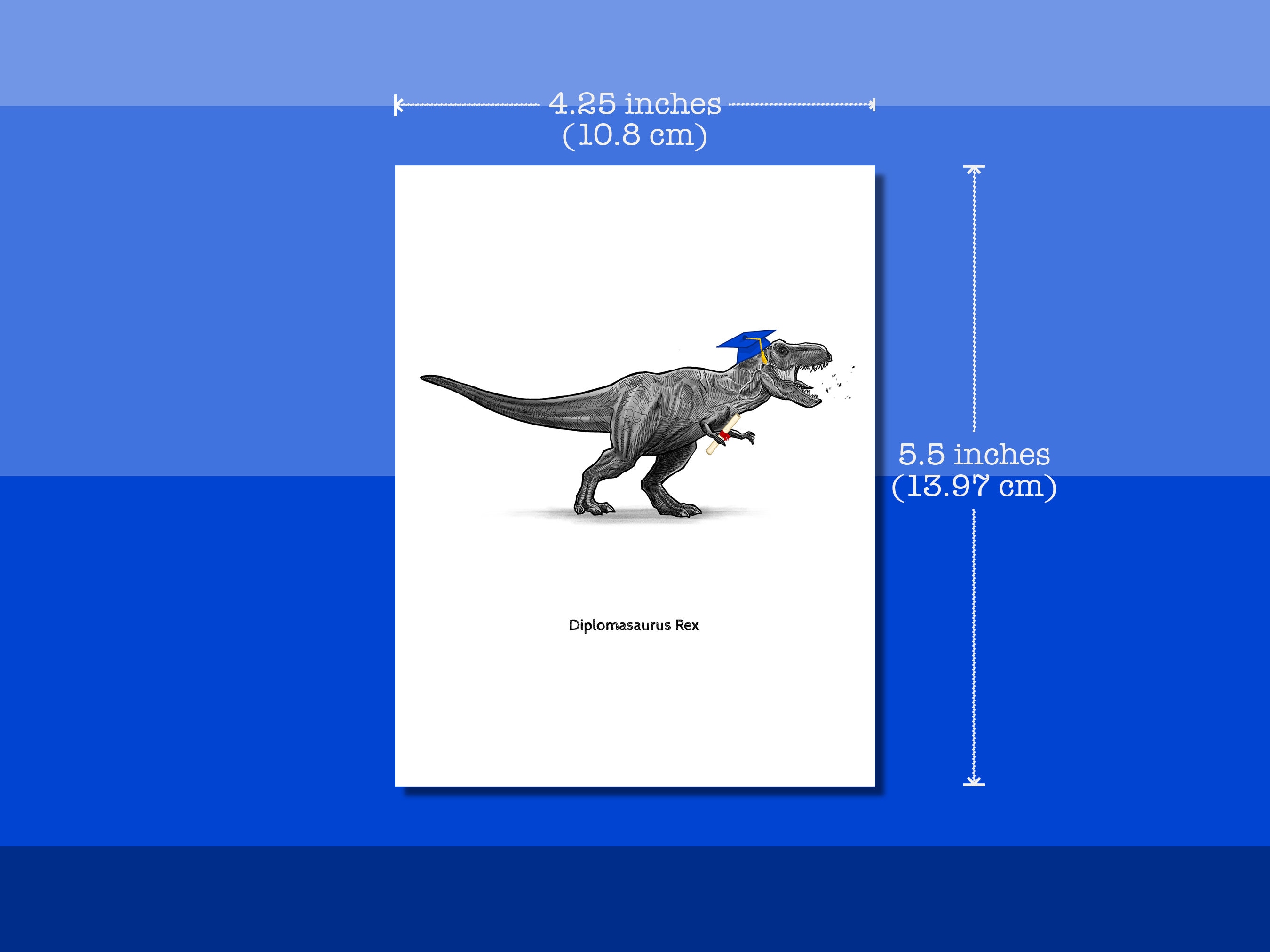 DIPLOMASAURUS REX Dinosaur Graduation Card, Dinosaur Grad ...