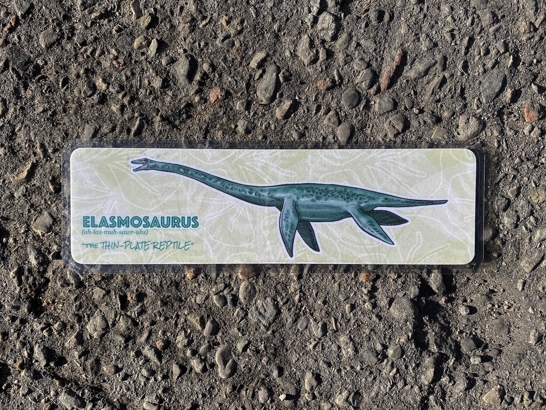 ELASMOSAURUS DINOSAUR BOOKMARK, Dinosaur Gifts, Bookmarks for Kids Gift ...