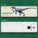 VELOCIRAPTOR DINOSAUR BOOKMARK, Dinosaur Gifts, Bookmarks for Kids ...