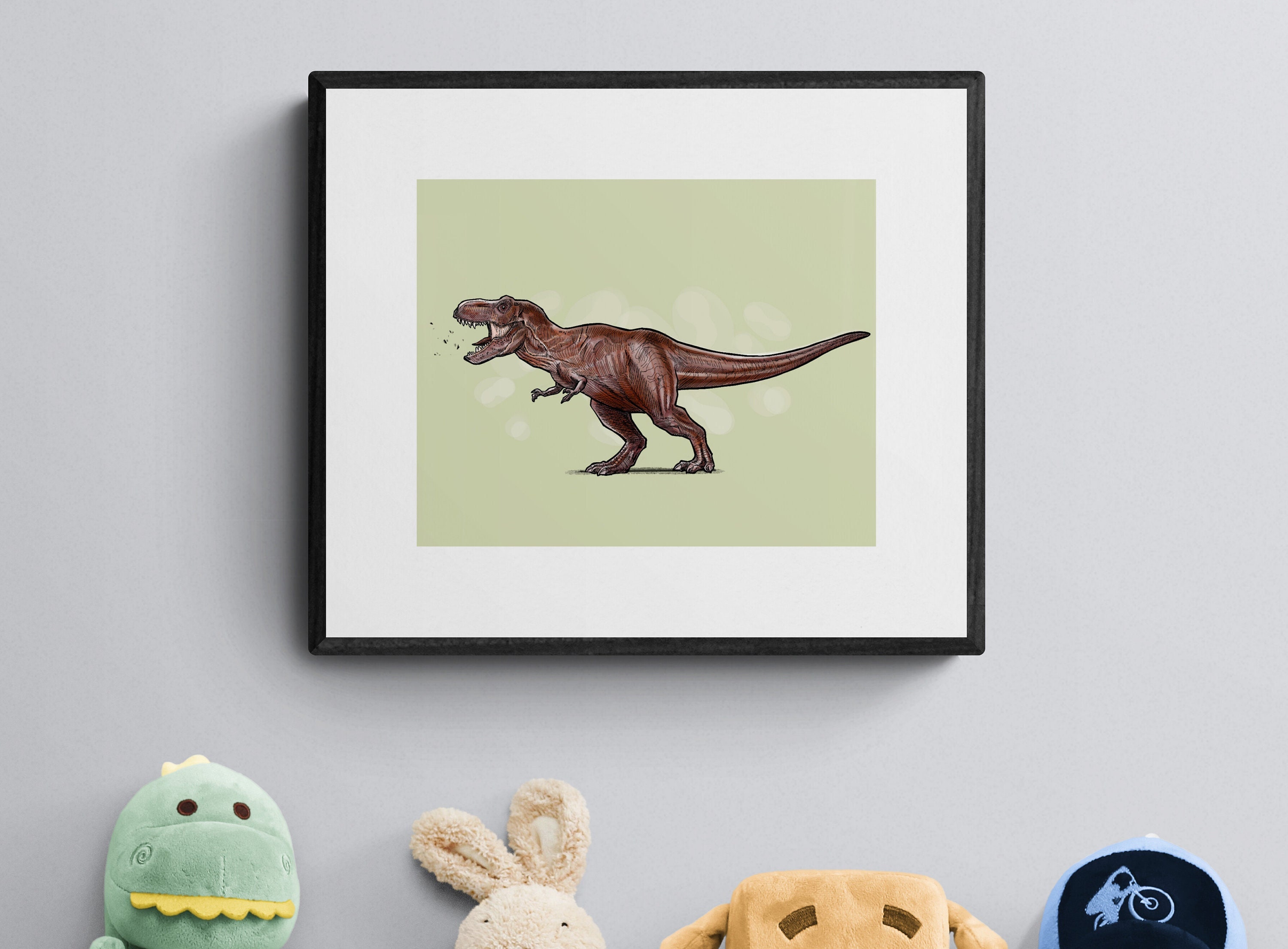 TYRANNOSAURUS REX Dinosaur ART Print, Classroom Decor, Tyrannosaurus ...