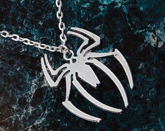 Spider Symbol Necklace-spider Necklace - Etsy