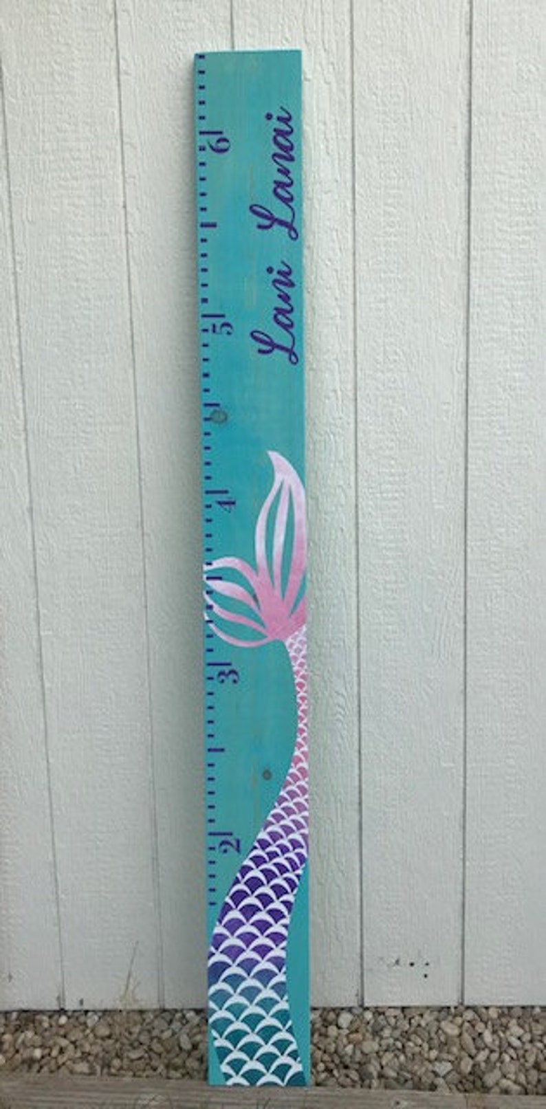 Mermaid Growth Chart Board - Etsy