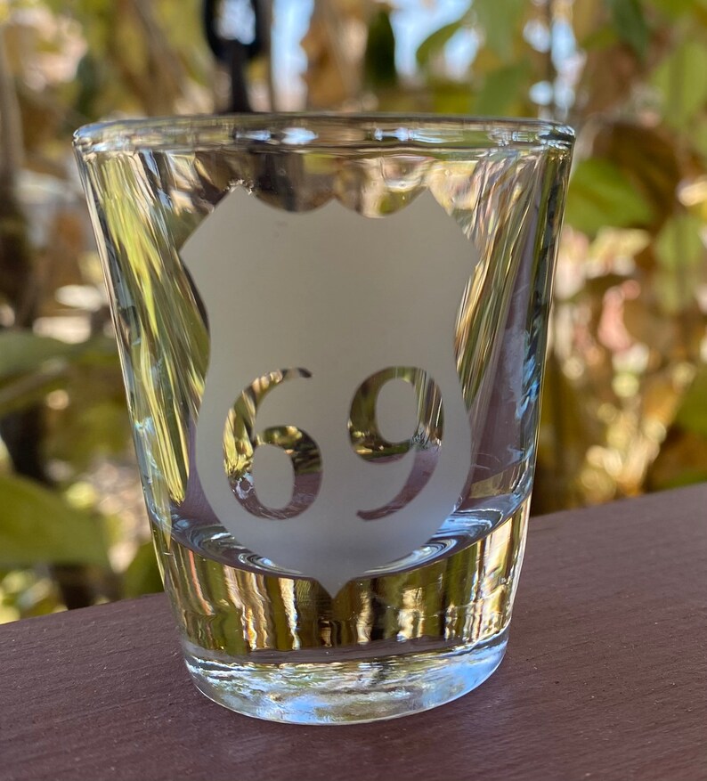 Etched Police Badge Shot Glass Custom Badge Number Shot | Etsy