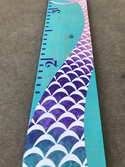 Mermaid Growth Chart Board | Etsy