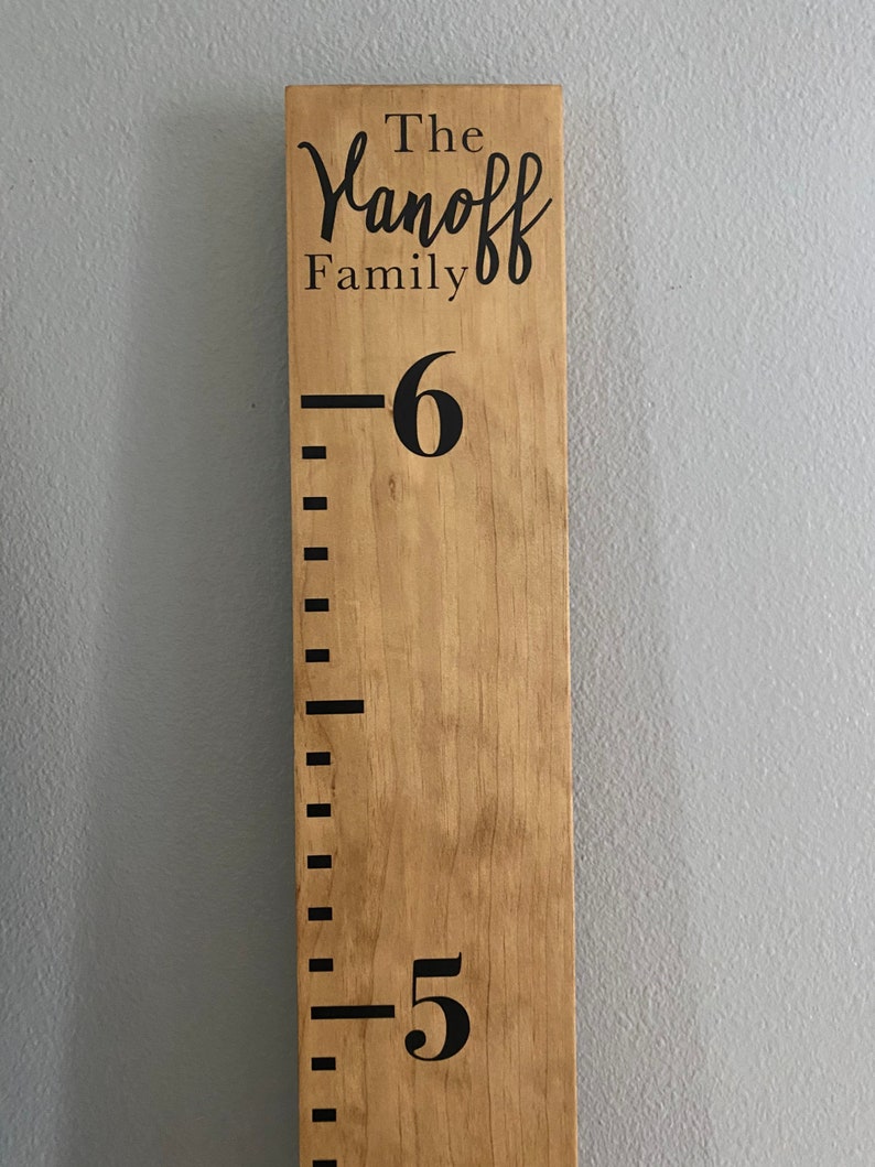 Growth Chart Custom Growth Board Wall Ruler Growth Chart - Etsy