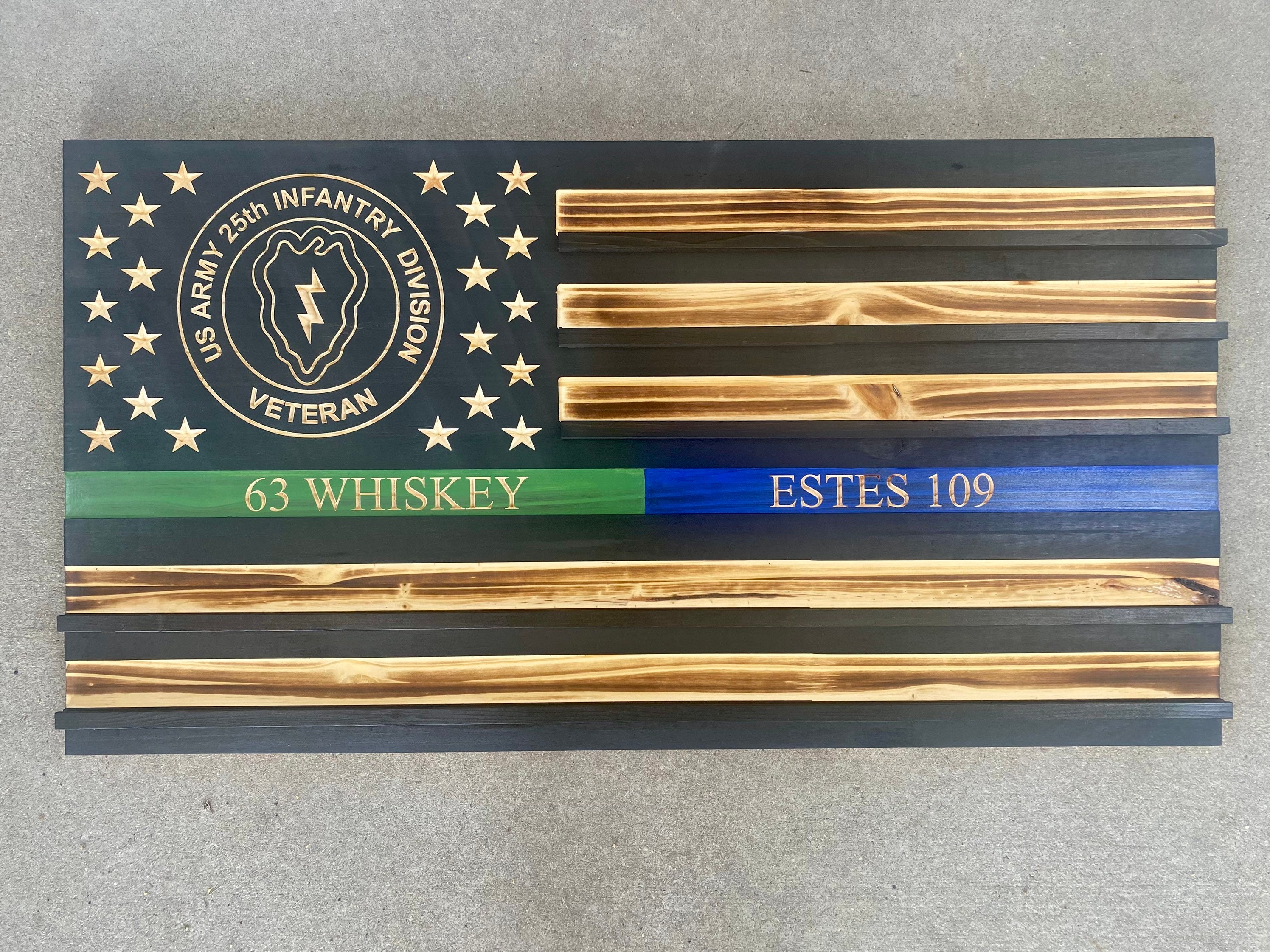 Thin Blue Line Coin Display Thin Blue Line Flag Custom - Etsy