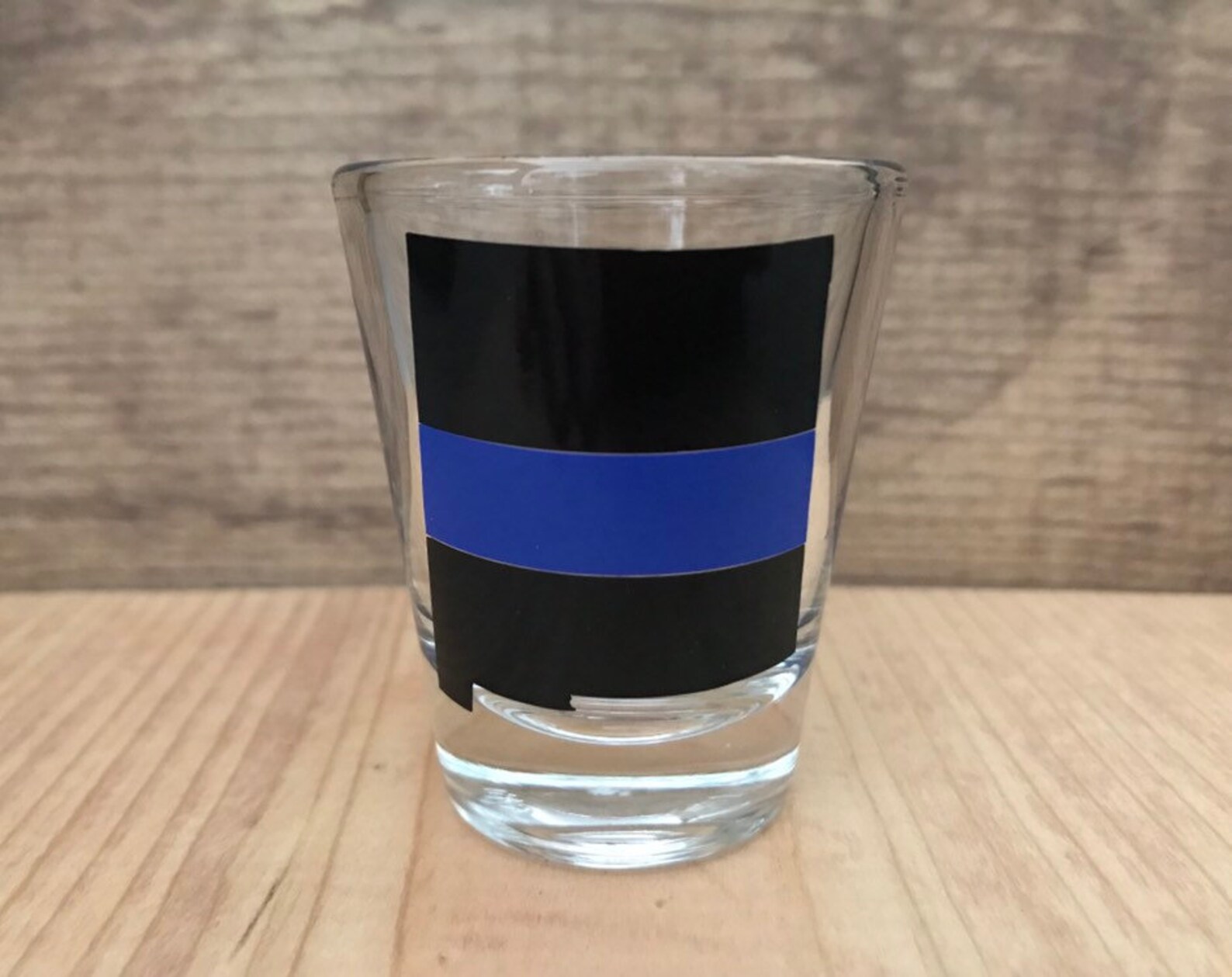 Blue Line State Shot Glass Police Officer Gift Law - Etsy