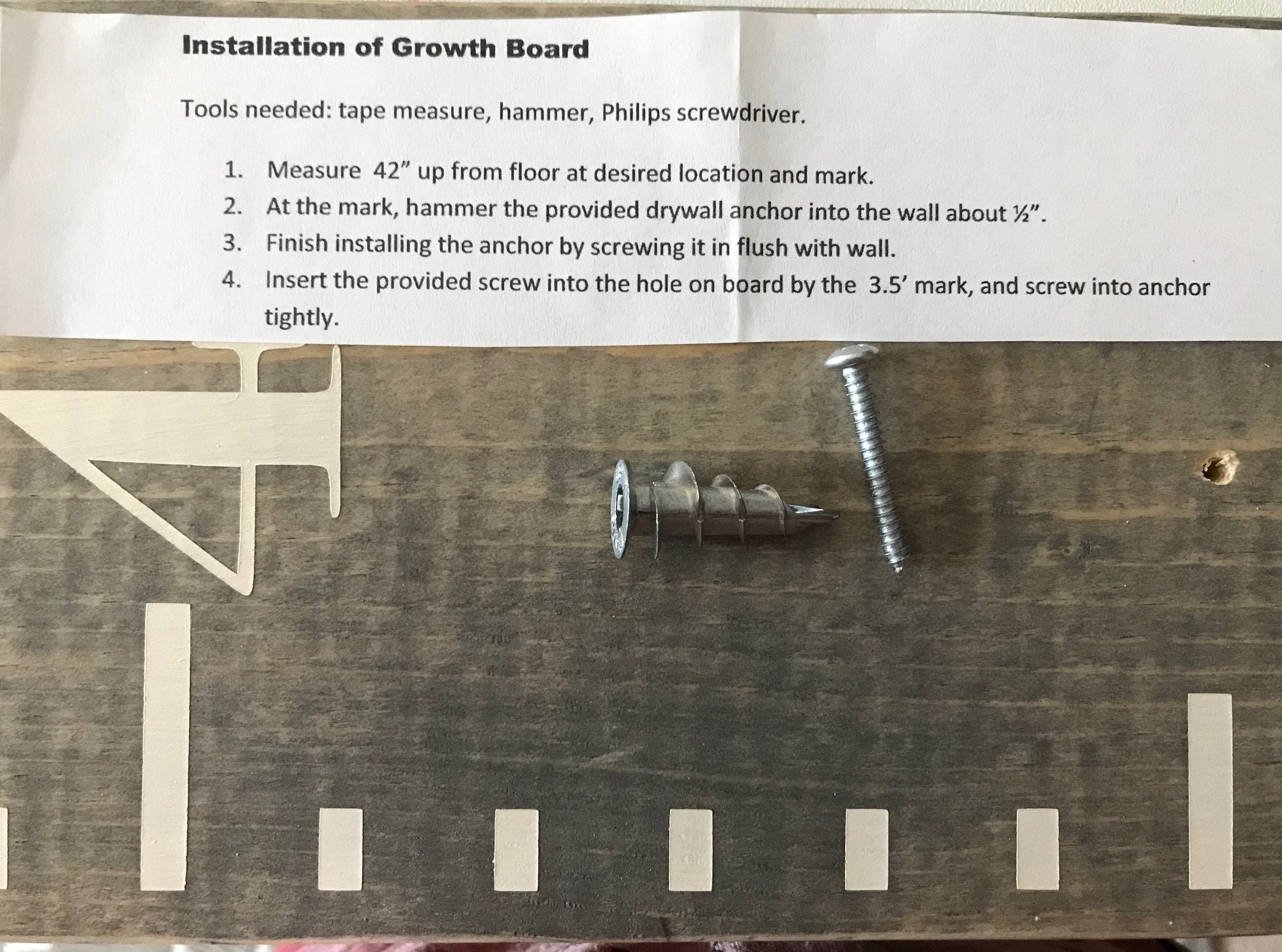 Growth chart Custom Growth Board Wall Ruler Growth Chart | Etsy