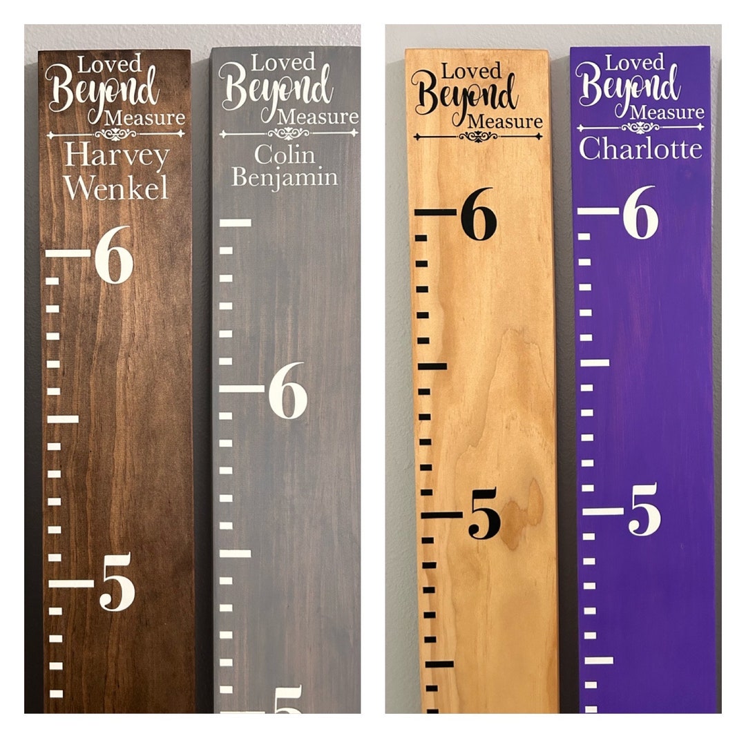 Growth Chart, Custom Growth Board, Wall Ruler, Growth Chart Ruler ...