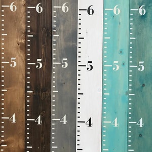 Growth Chart, Wall Ruler, Nursery Decor, Baby Shower Gift, Wooden ...