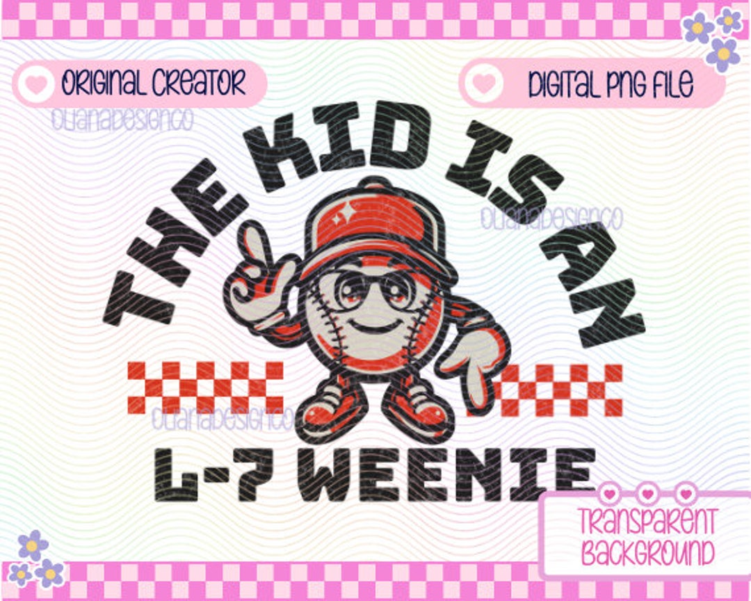 L7 Weenie Sandlot PNG - Etsy