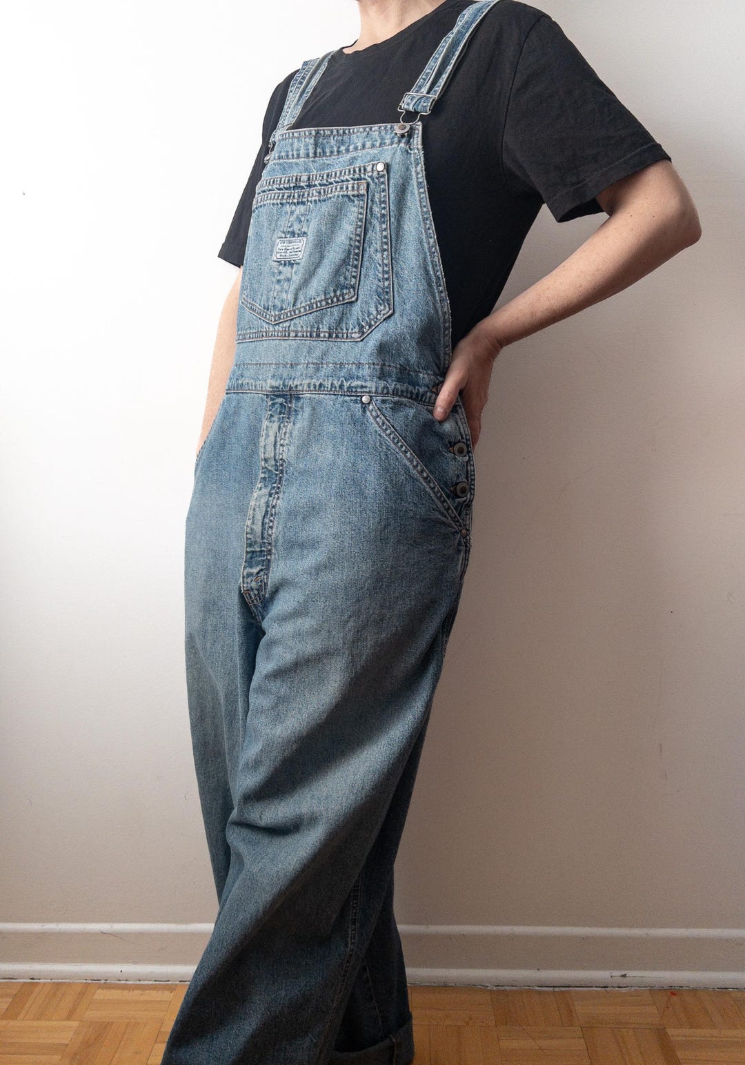 Silver Tab Levi's Overalls, Oversized Medium Wash 90s Denim Overalls - Etsy