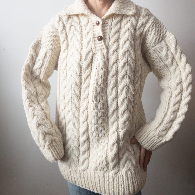 Chunky Knit Sweater - Etsy