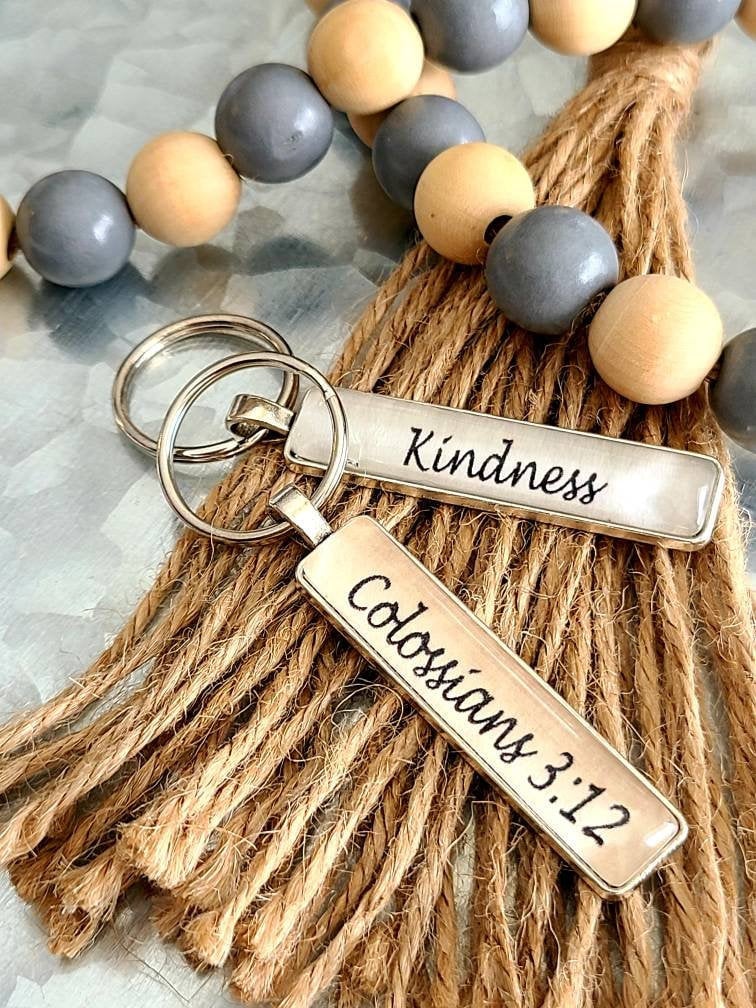 PERSONALIZED Keychain | Word of the Year | Bible Verse | Kid Name | Pet ...