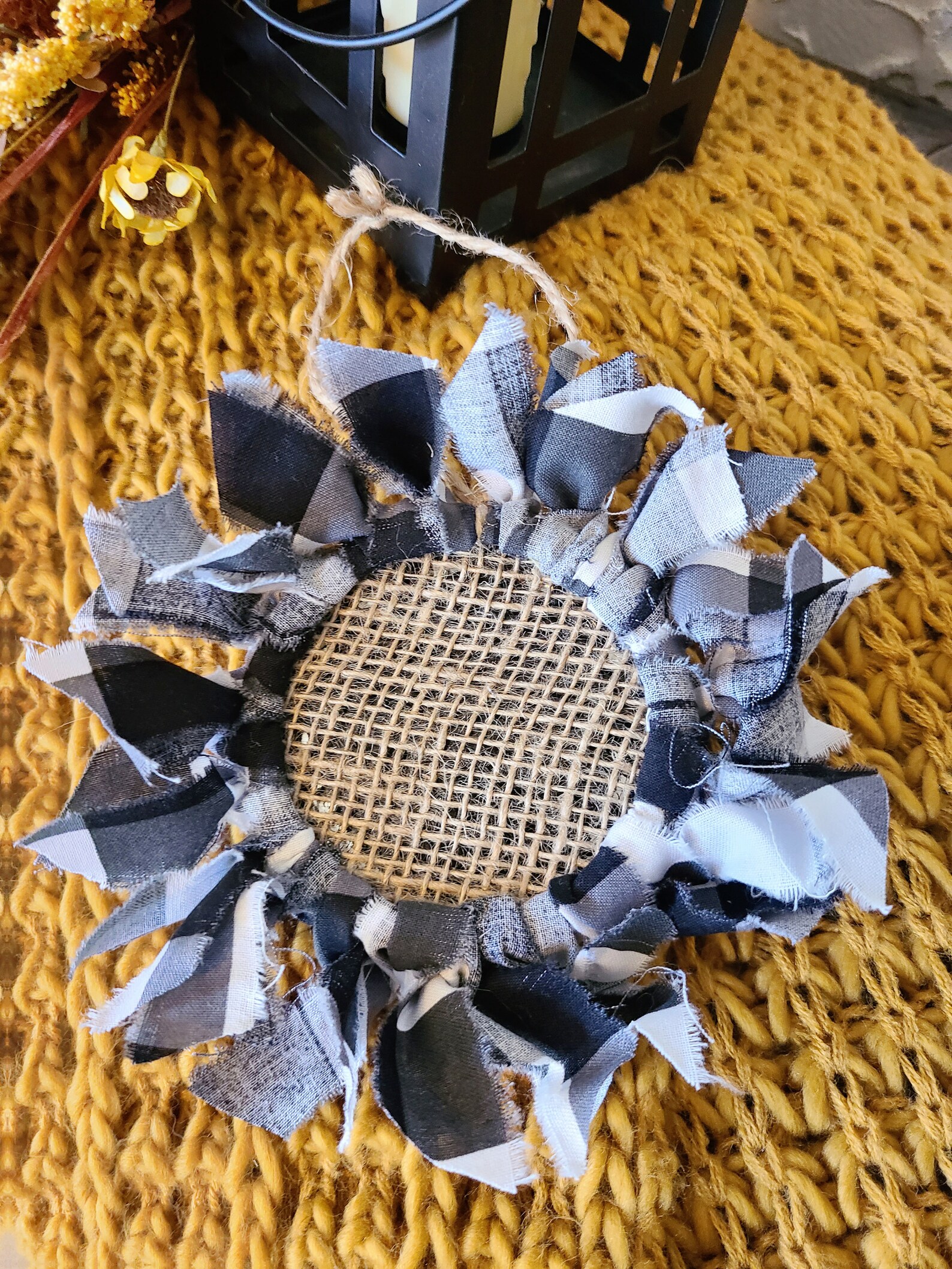 Sunflowers | Rag Flowers | Canning Ring Flowers - Etsy