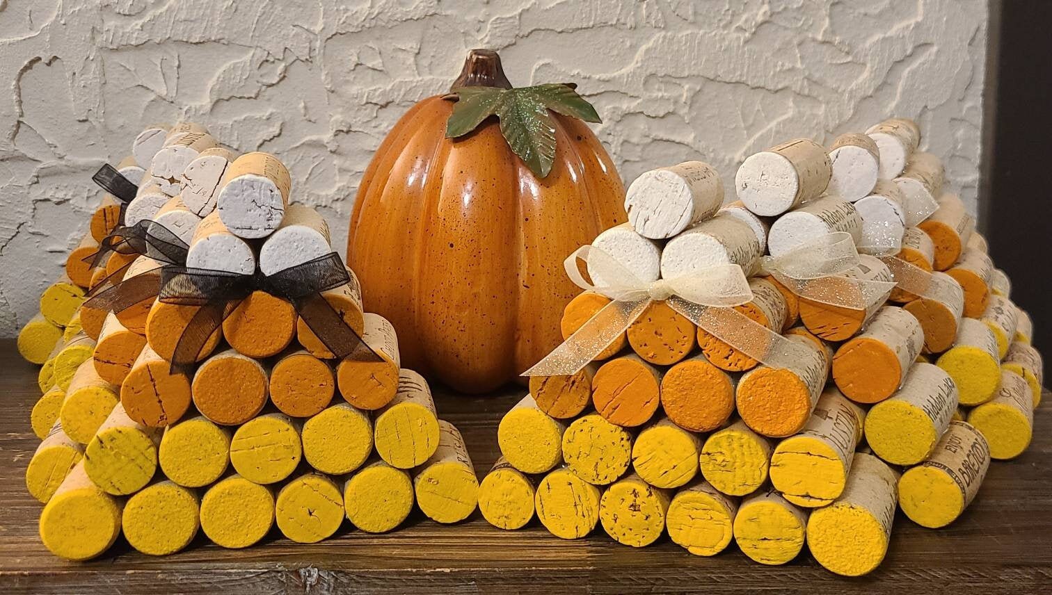 Cork Candy Corn | Fall Decor - Etsy