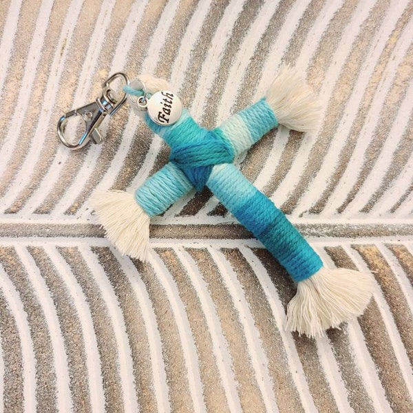 Cross Keychain - Etsy