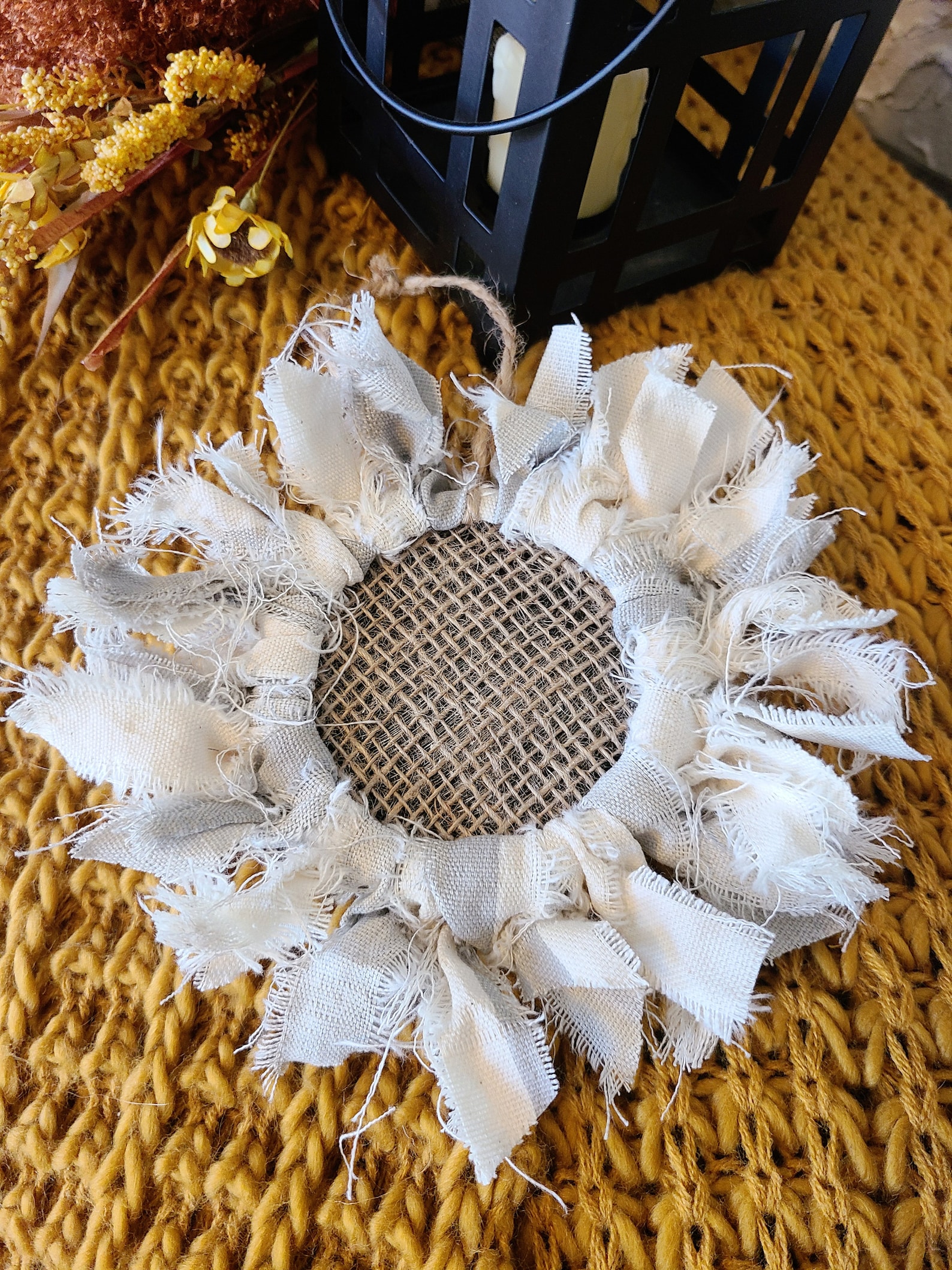 Sunflowers | Rag Flowers | Canning Ring Flowers - Etsy