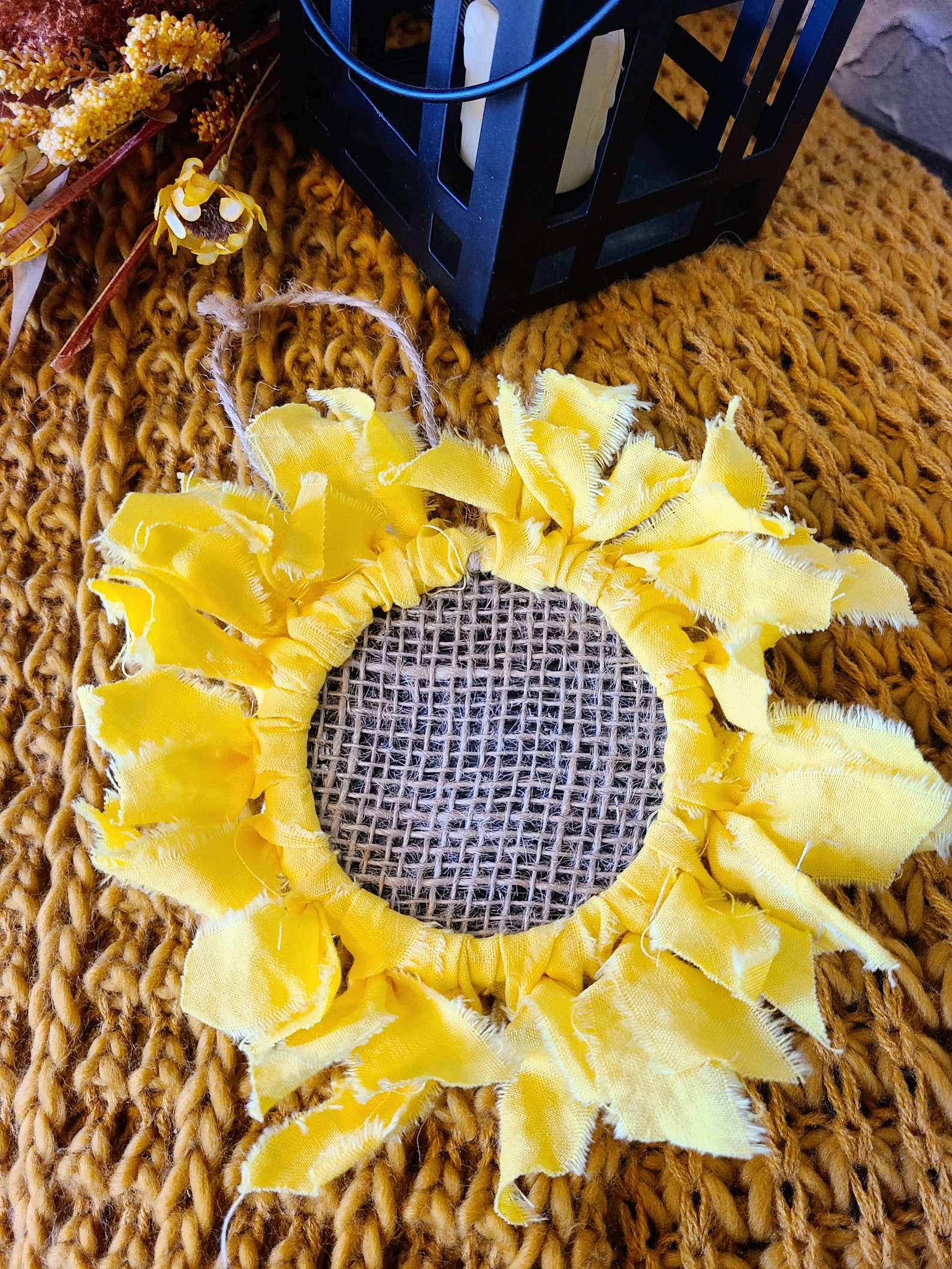 Sunflowers | Rag Flowers | Canning Ring Flowers - Etsy