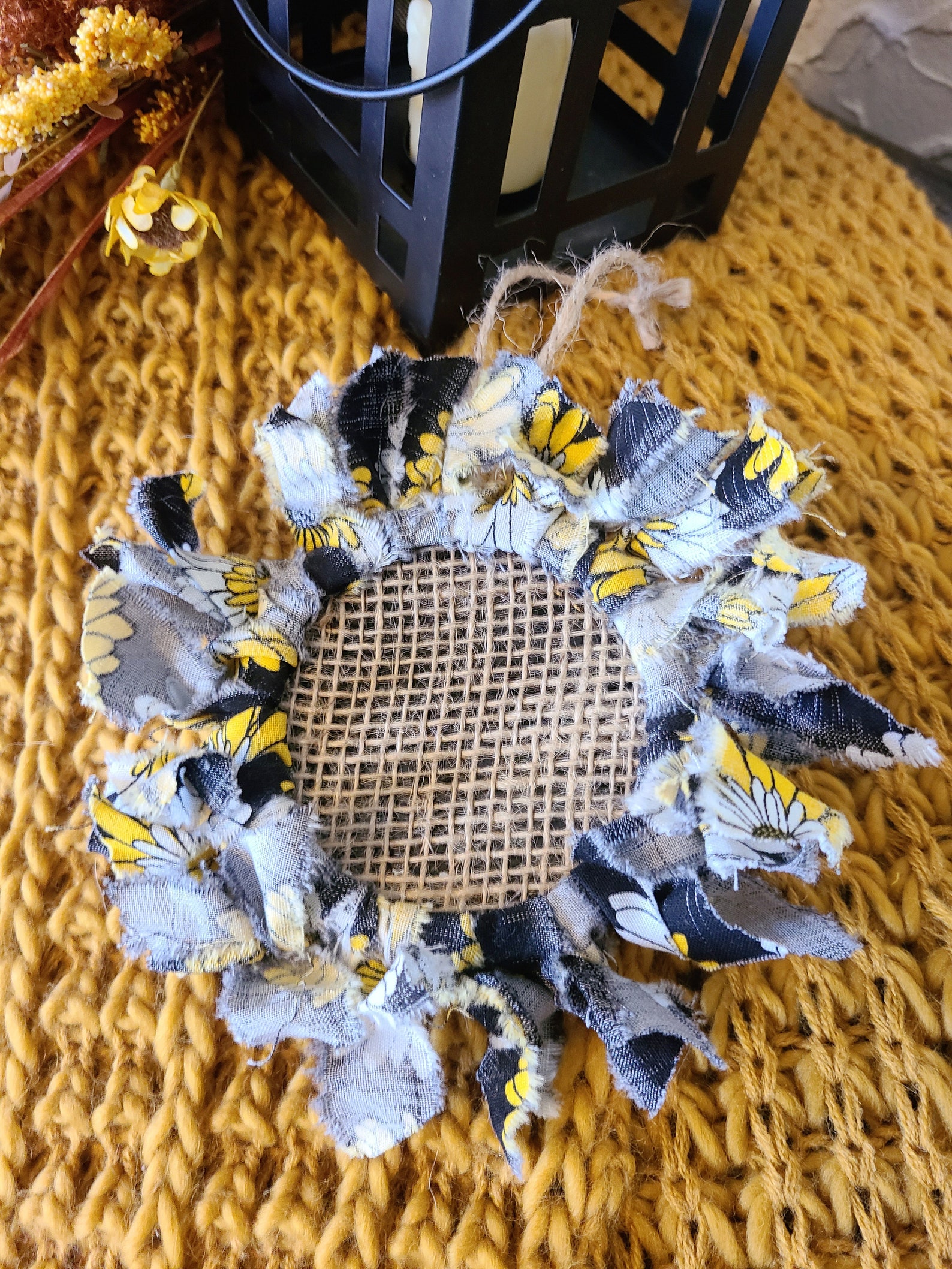 Sunflowers | Rag Flowers | Canning Ring Flowers - Etsy