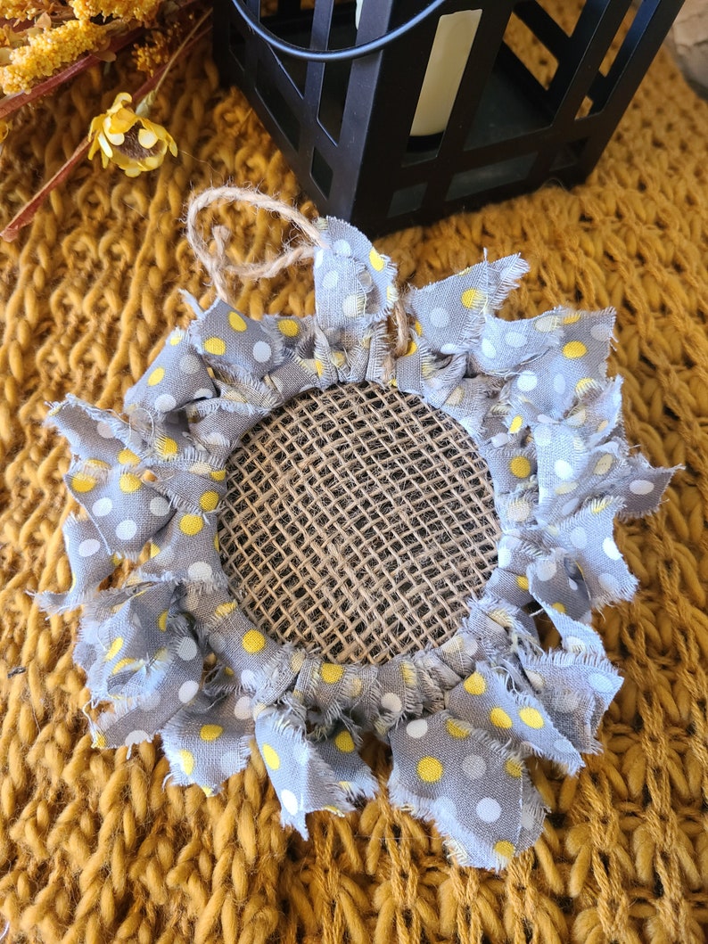 Sunflowers | Rag Flowers | Canning Ring Flowers - Etsy