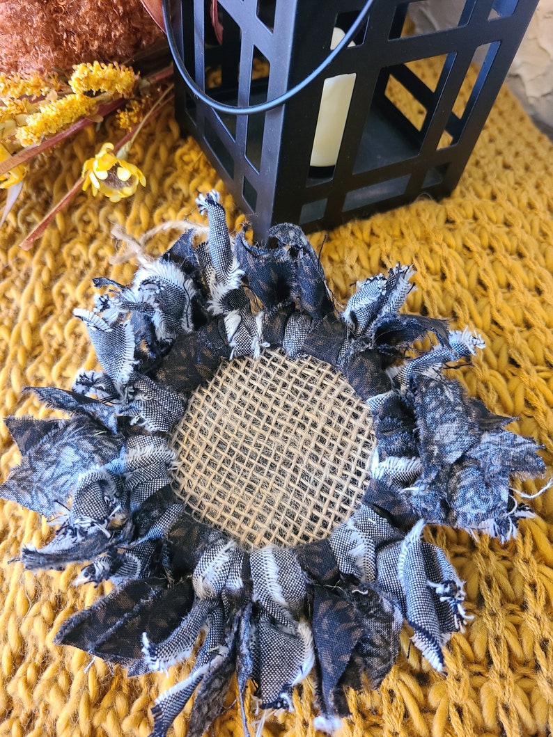 Sunflowers | Rag Flowers | Canning Ring Flowers - Etsy