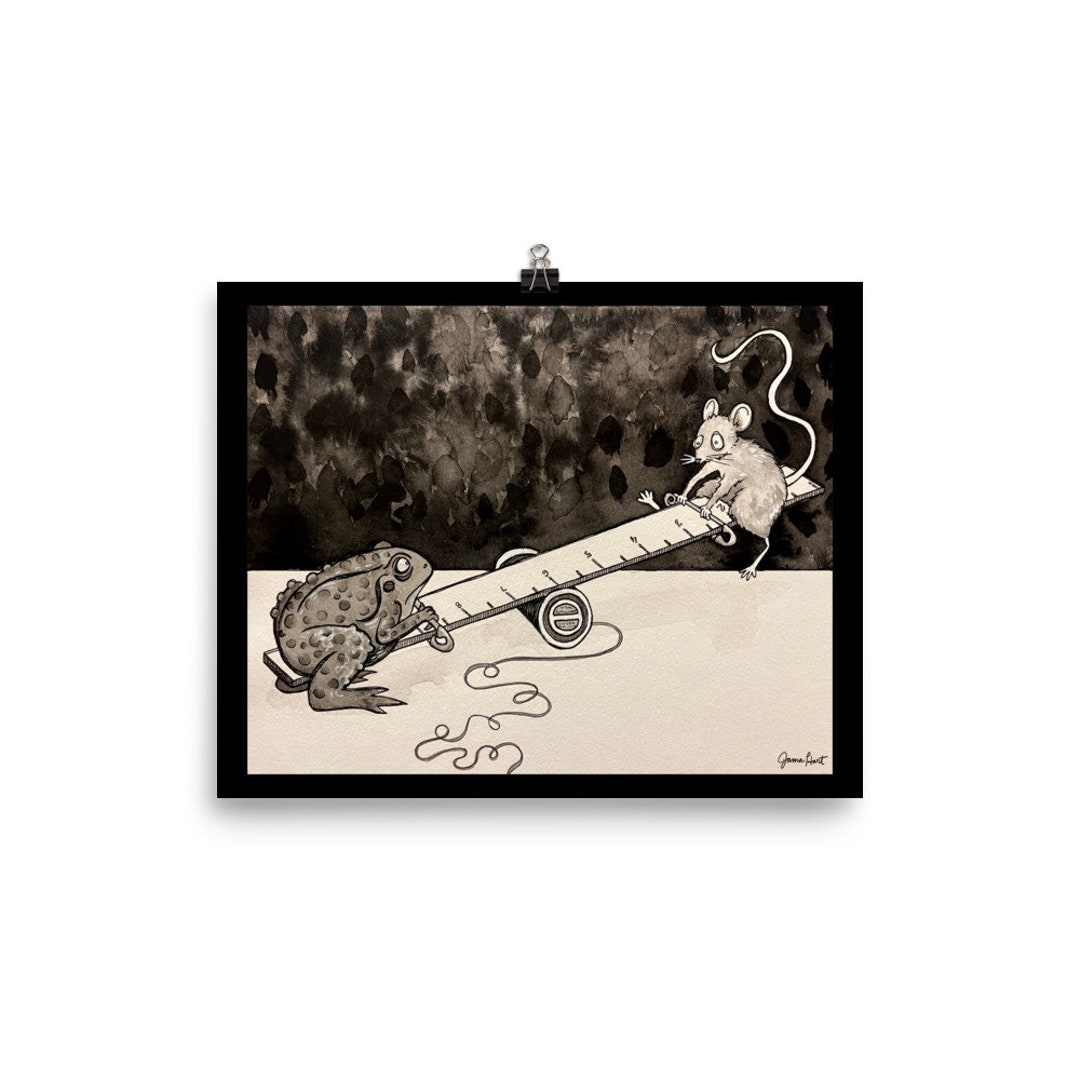 Mouse & Toad - Illustration Print - Etsy