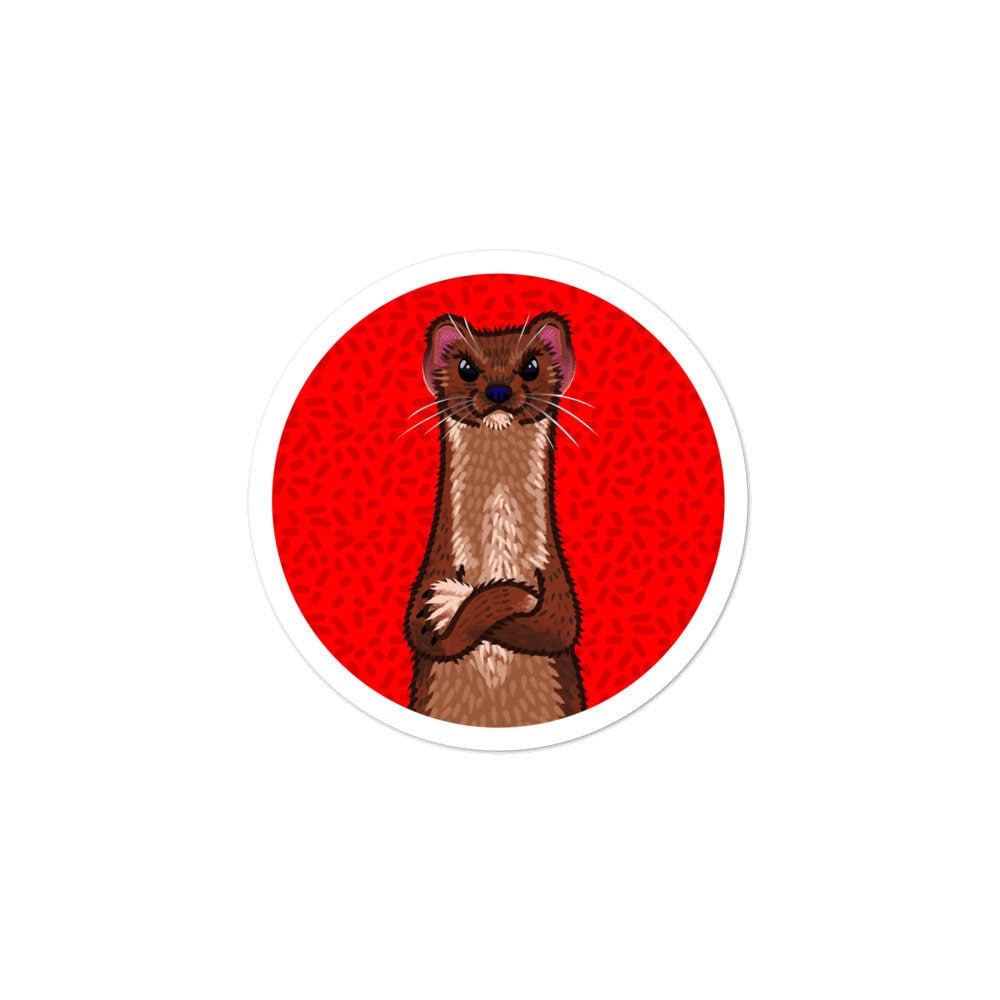 Angry Weasel Sticker | Etsy