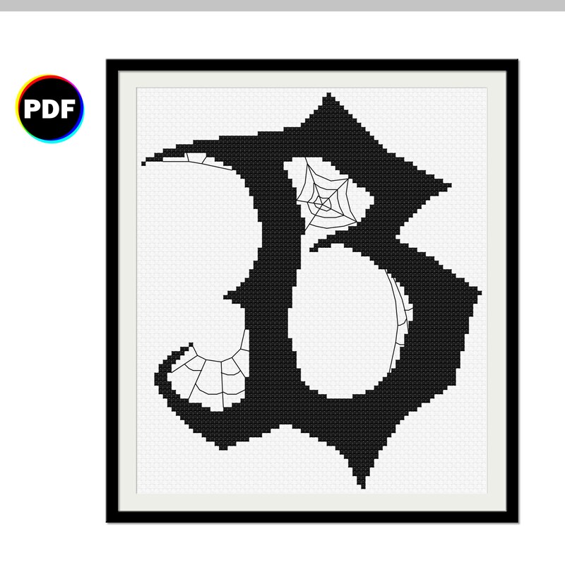 Letter B Embroidery - Etsy