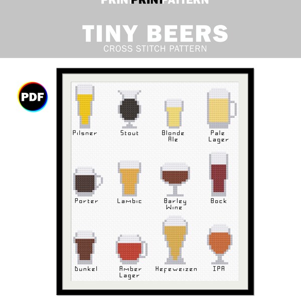 Beer Cross Stitch - Etsy