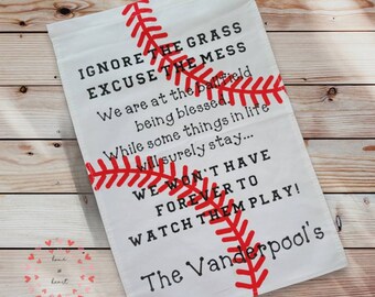 Softball Garden Flag | Etsy