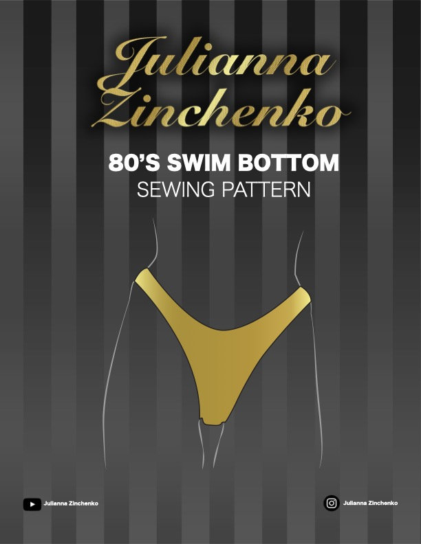 High Hip Swim Bottom Downloadable Sewing Pattern | Julianna Zinchenko ...