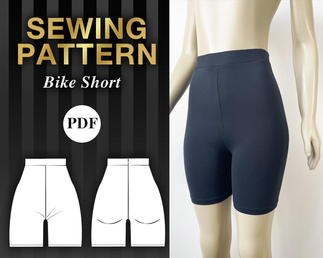 Bike Short Sewing Pattern Women's | Downloadable Sewing Pattern ...