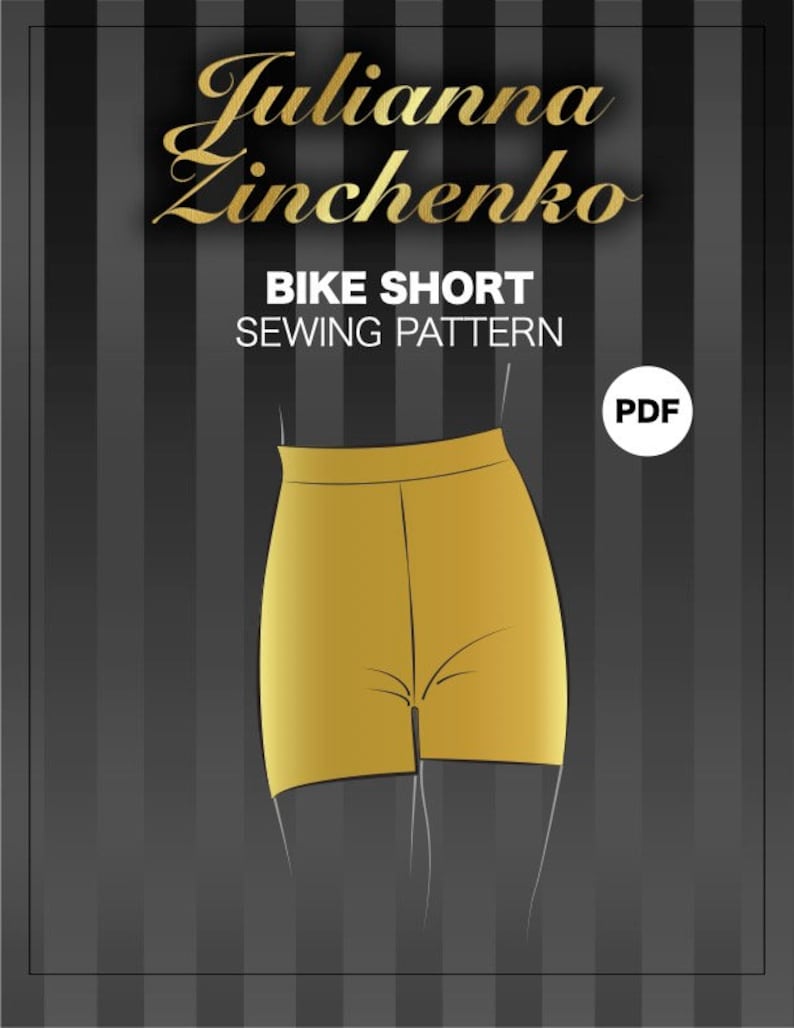 Bike Short Sewing Pattern Women's Downloadable Sewing Pattern Julianna ...
