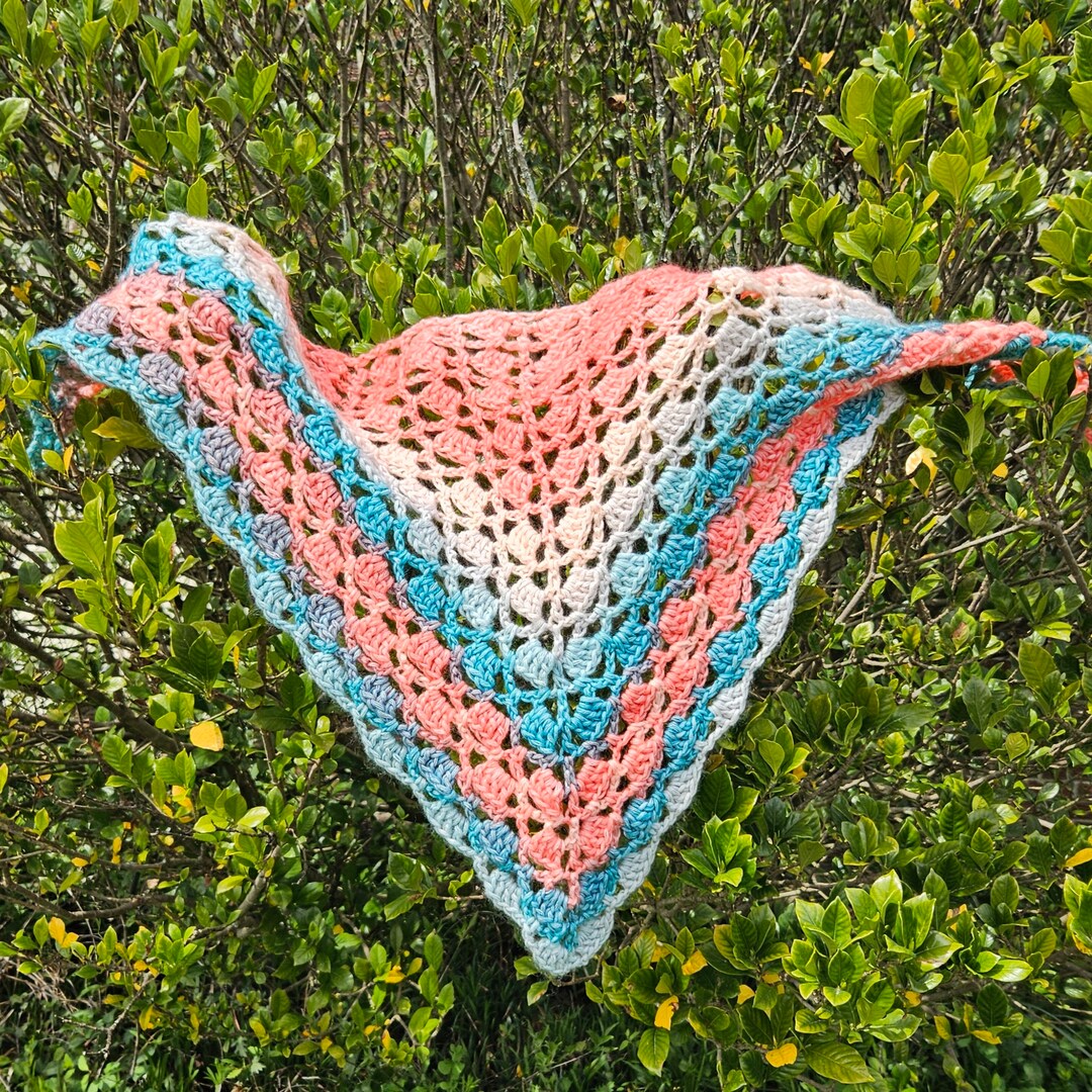 Handmade Crochet Shawlette/neckerchief ~ Coral Reef Handmade Crochet ...
