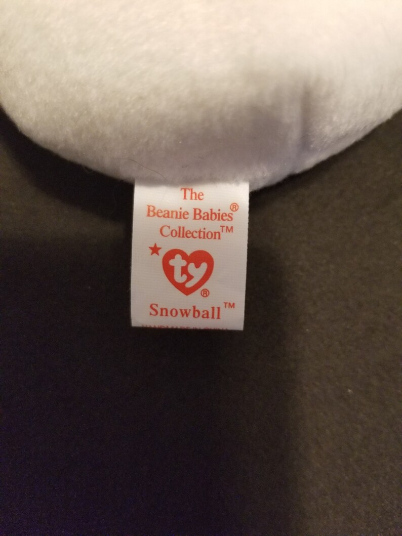 TY Beanie Babies Snowball the Snowman /retired 1997 /vintage - Etsy