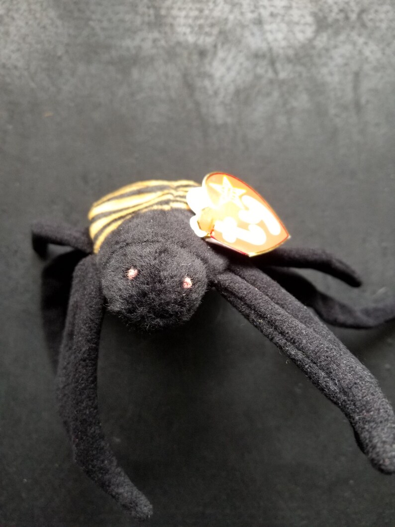 Ty Beanie Babies Spinner the Spider Rare Pink Eyes Instead of - Etsy