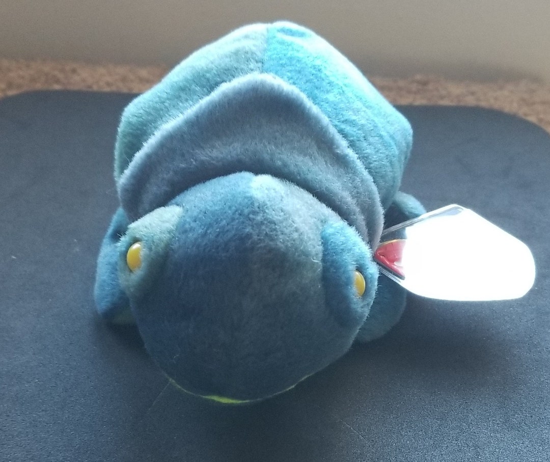 TY Beanie Babies Rainbow the Chameleon With No Tongue With Cowl No Hang ...