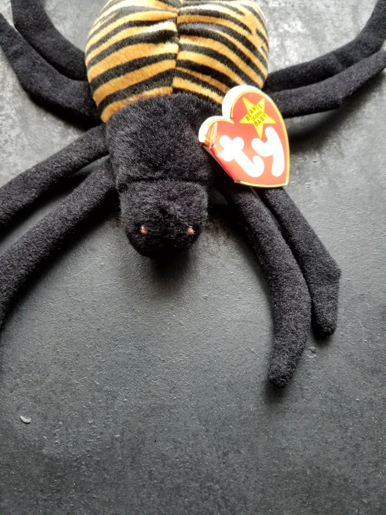 Ty Beanie Babies Spinner the Spider Rare Pink Eyes Instead of Red Eyes ...