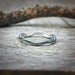 Handmade Sterling Silver Wavy Ring, Sterling Silver Hammered Ring ...