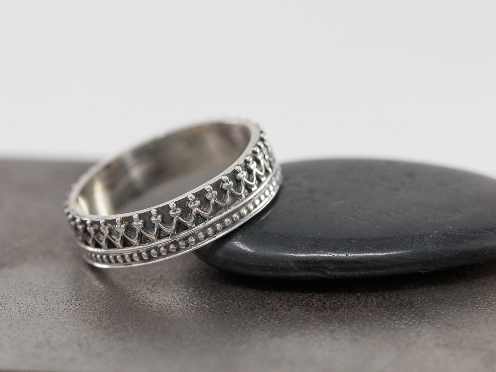 Sterling Silver Crown Ring|sterling Silver Prince Crown Ring|crown Ring ...