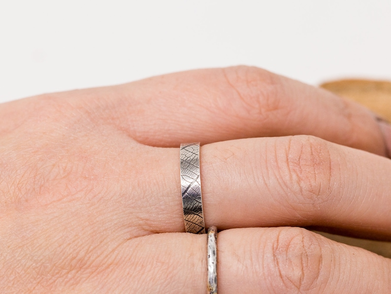 Sterling Silver Leaf Skeleton Ringsterling Silver Leaf | Etsy