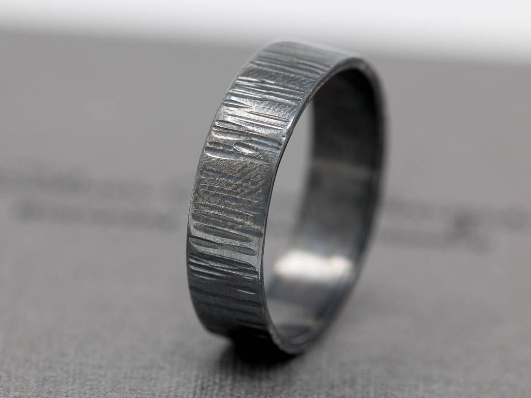 Sterling Silver Ring|rustic Ring|rustic Black Ring|mens Ring|mens Black ...