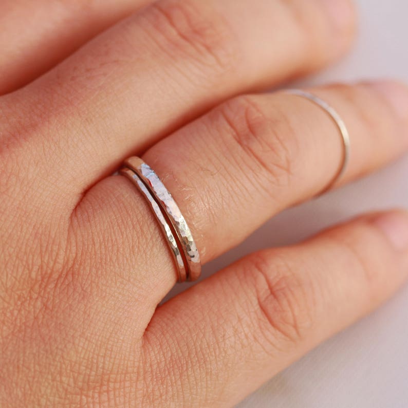 Sterling Silver Minimalist Ring Silver Midi Ring Silver - Etsy UK