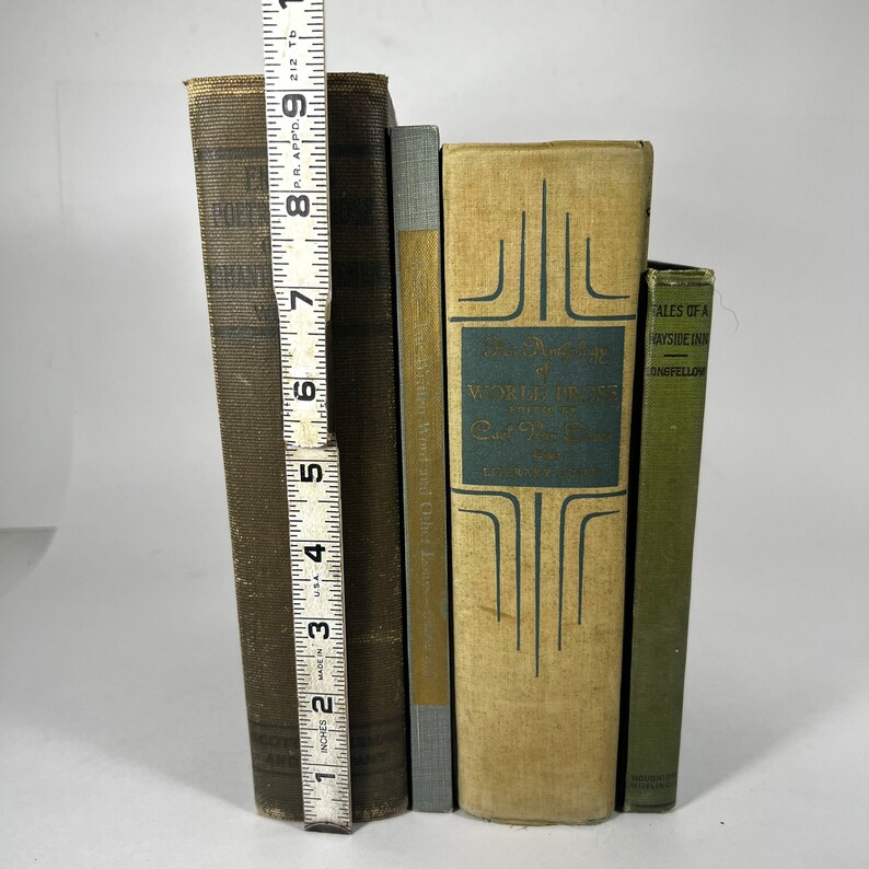 Small Stack of Faded and Weathered Blue Green Books - Etsy