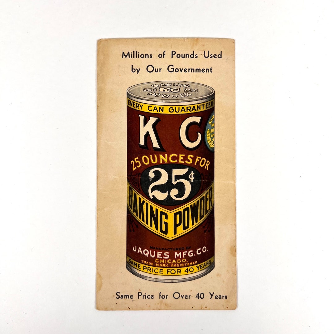 Vintage KC Baking Powder Advertisement Pamphlet With Recipes ...