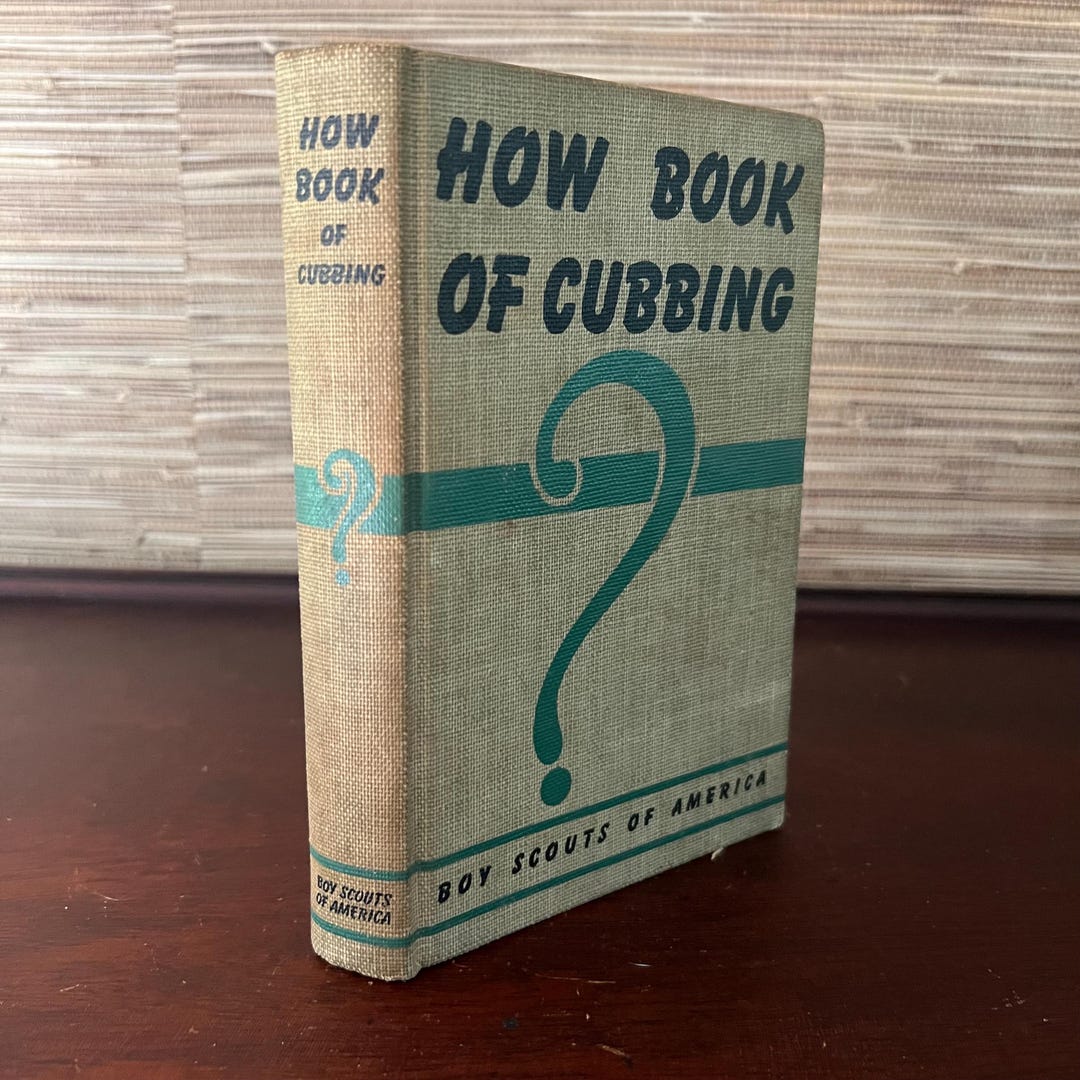 How Book of Cubbing | Vintage 1943 Cub Scout Handbook | Retro ...